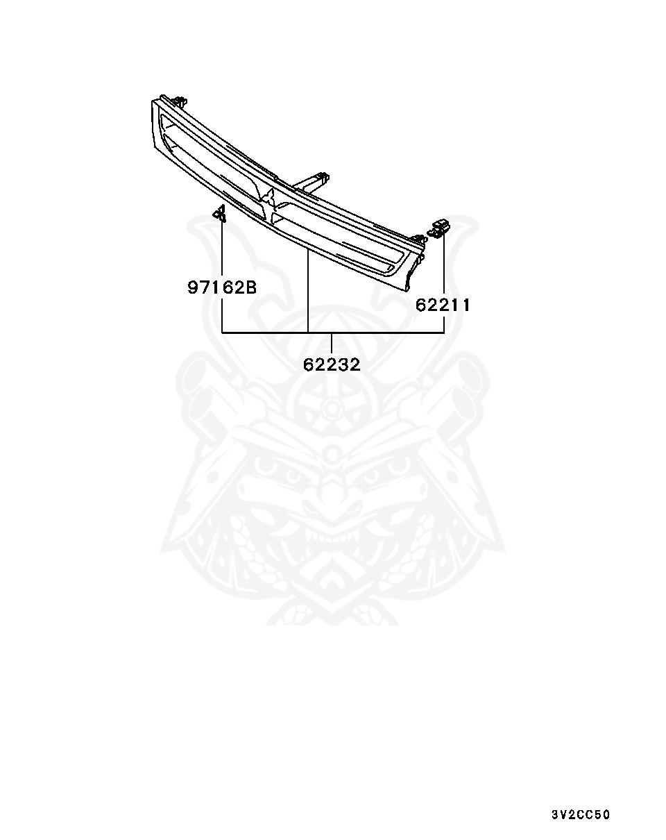 MB153825 - Mitsubishi - Clip, Radiator Grille - Nengun Performance