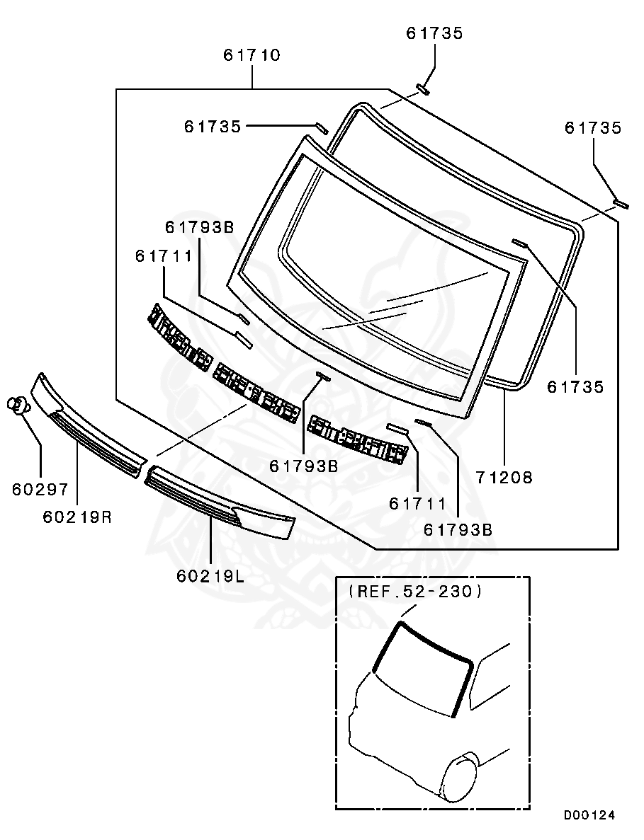 MR288150 - Mitsubishi - Clip, Splash Shield - Nengun Performance
