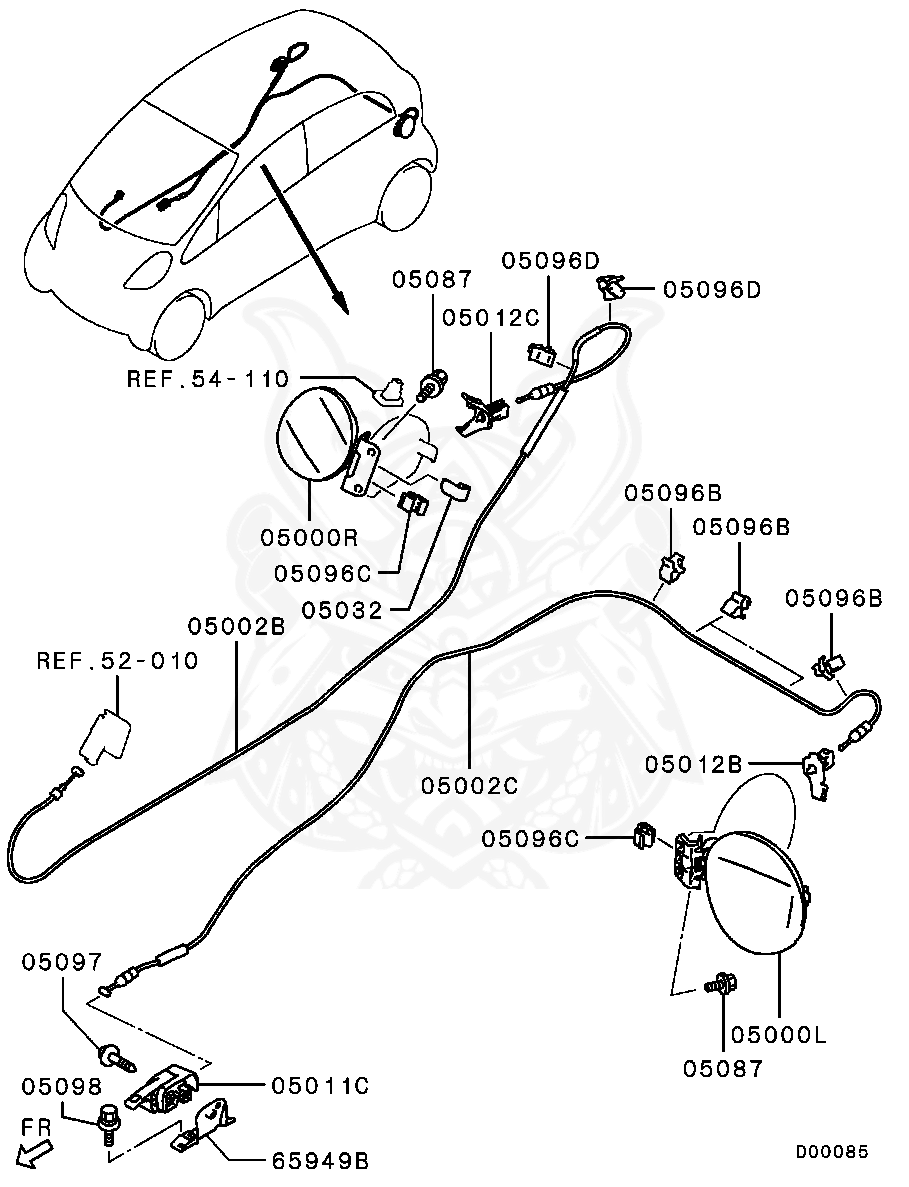 MU481269 - Mitsubishi - Clip, Hood Locking - Nengun Performance