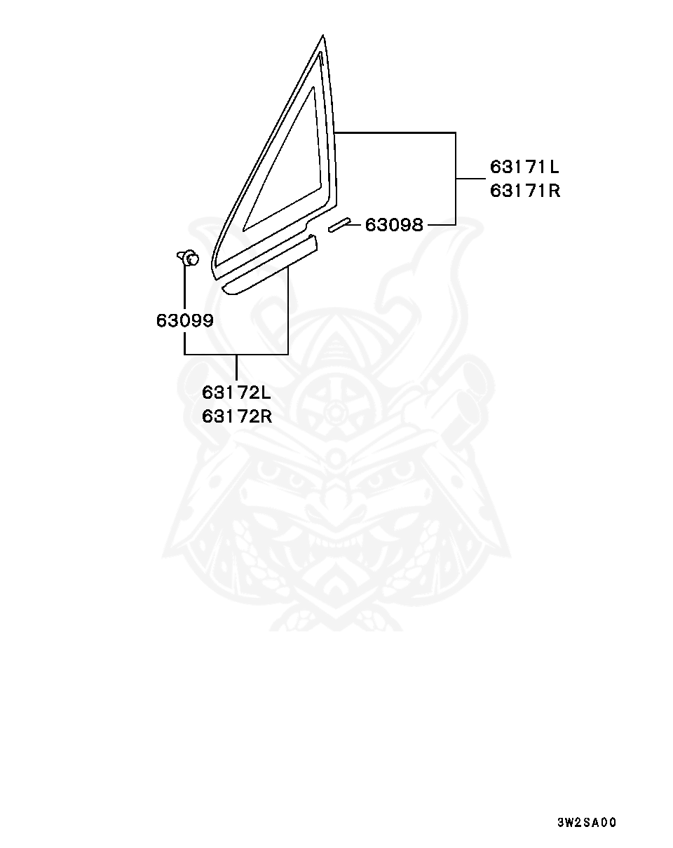 MB406999 - Mitsubishi - Clip, Overfender - Nengun Performance