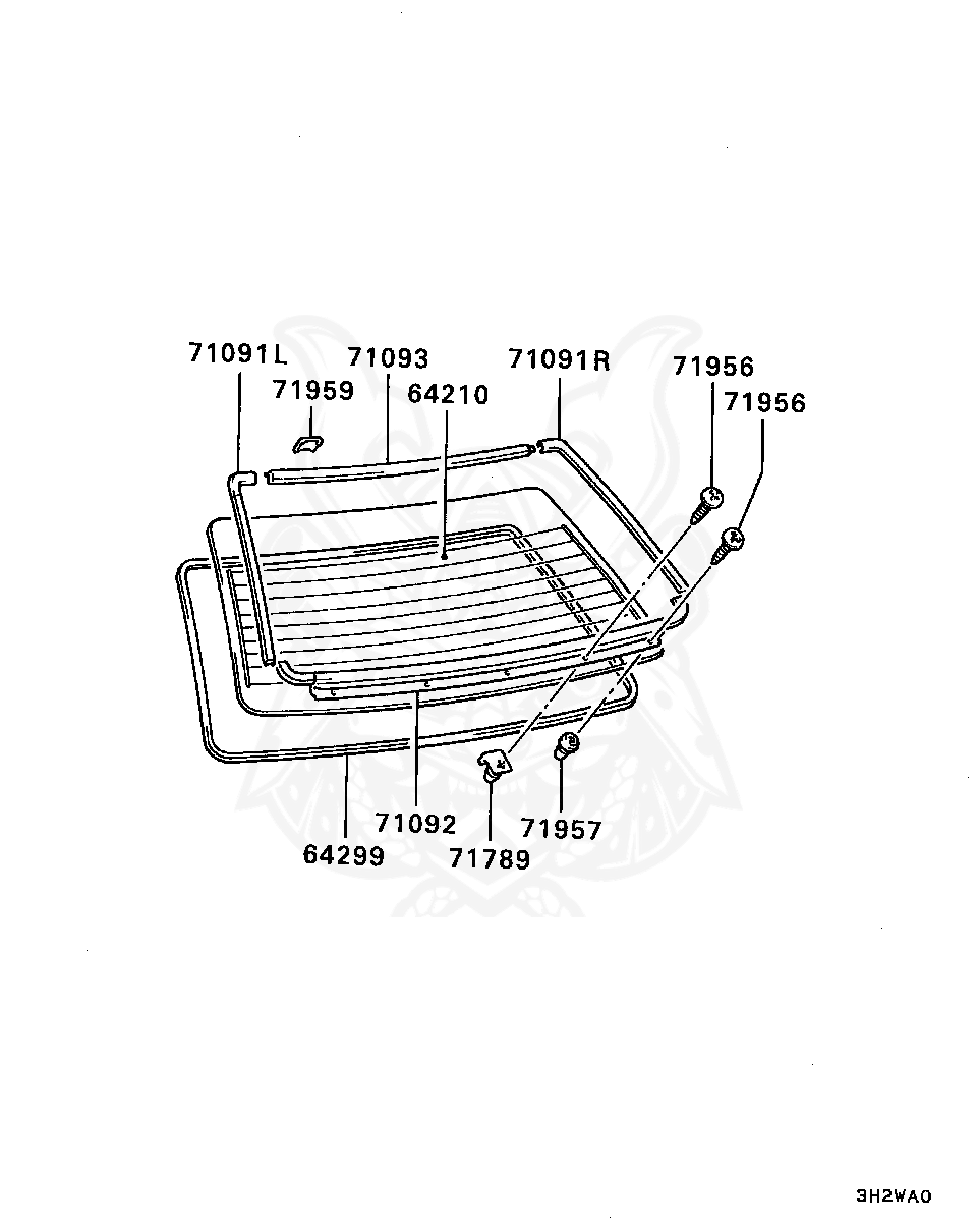 MB174347 - Mitsubishi - Grommet, Body Loose Panel - Nengun Performance