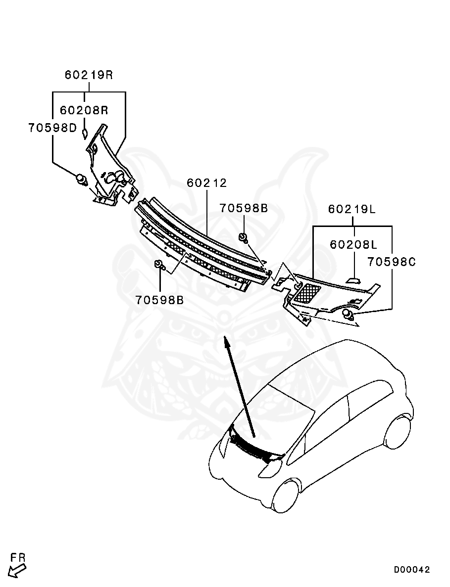 MR288150 - Mitsubishi - Clip, Splash Shield - Nengun Performance