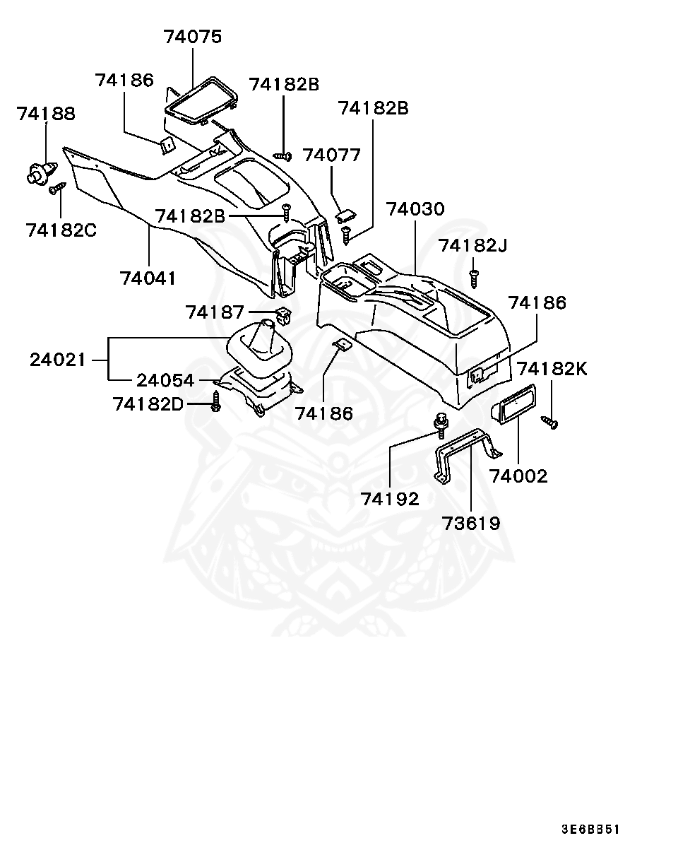 MB794217 - Mitsubishi - Cover, Gearshift Lever - Nengun Performance