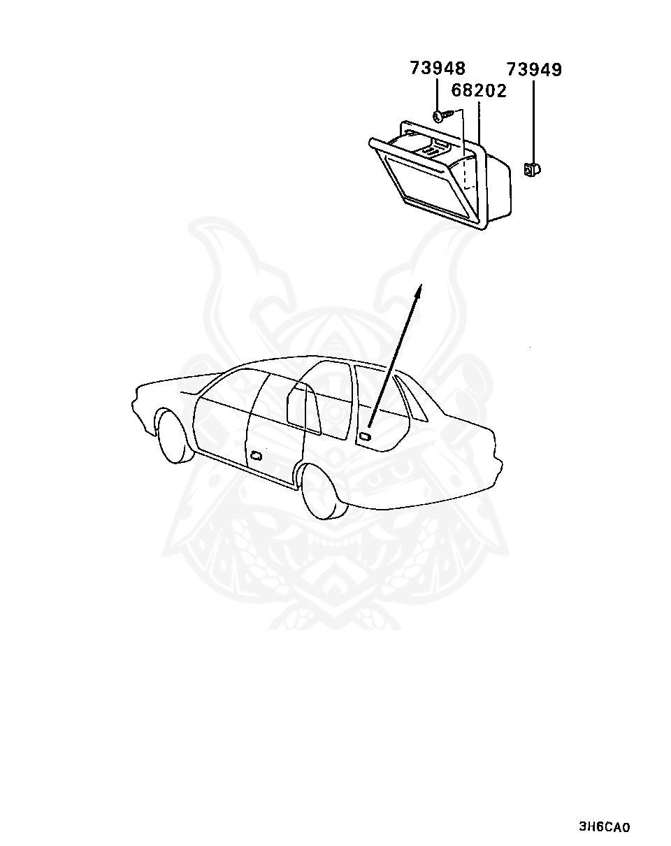 MB174347 - Mitsubishi - Grommet, Body Loose Panel - Nengun Performance