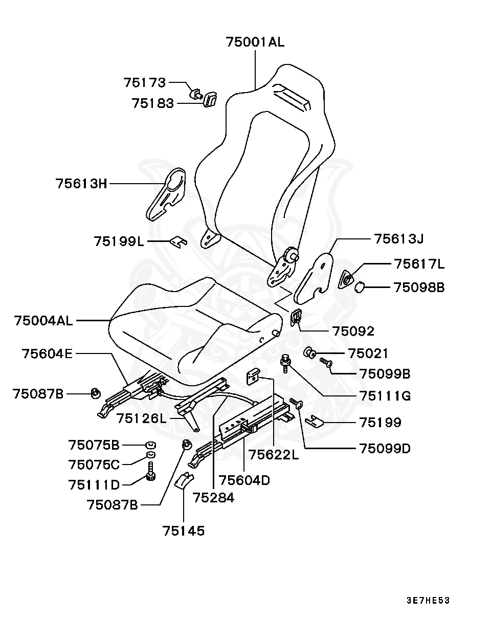 MS440504 - Mitsubishi - Nut Front Suspension Stabilizer - Nengun ...
