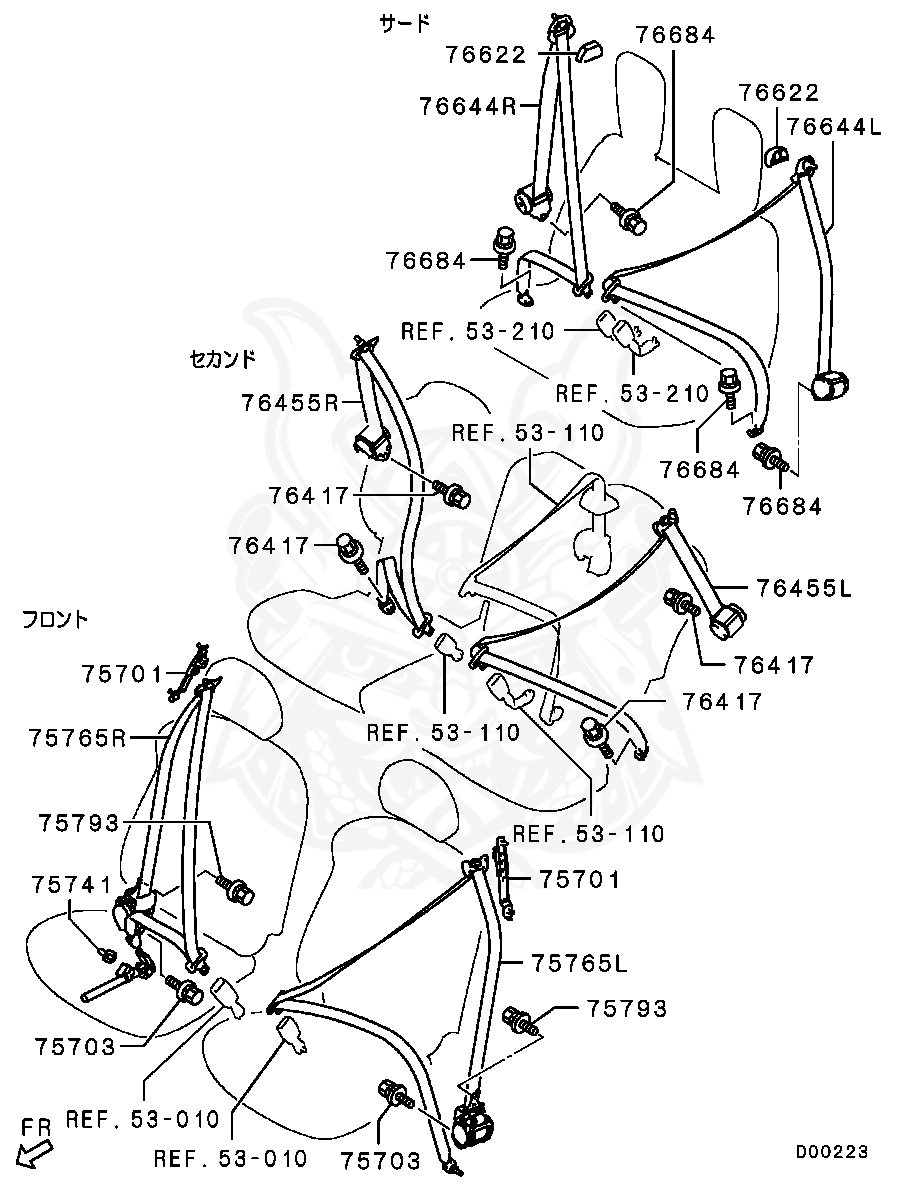 MS240141 - Mitsubishi - Bolt, Fr Bumper - Nengun Performance