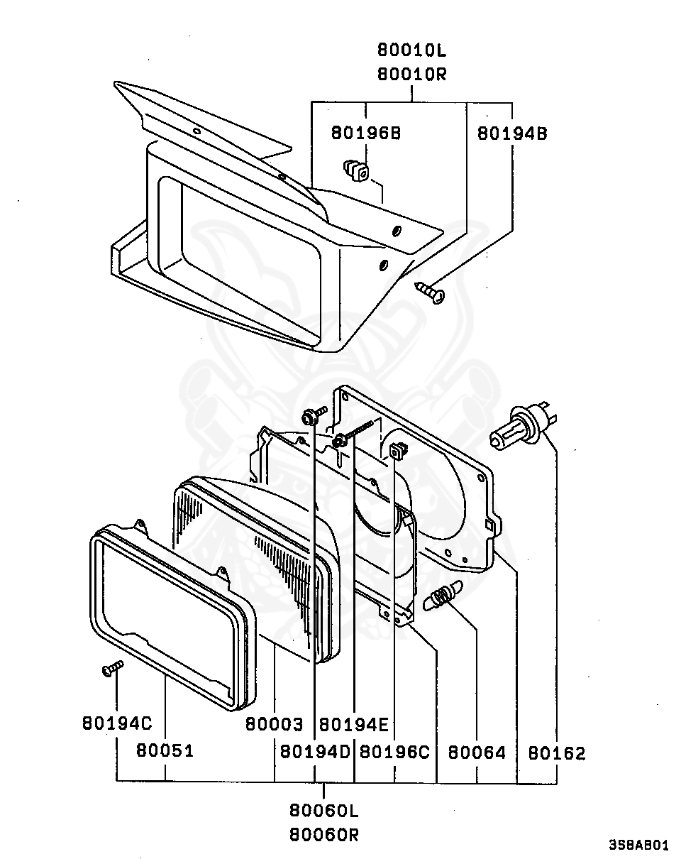 MS480002 - Mitsubishi - Grommet, Chassis Electricals - Nengun Performance