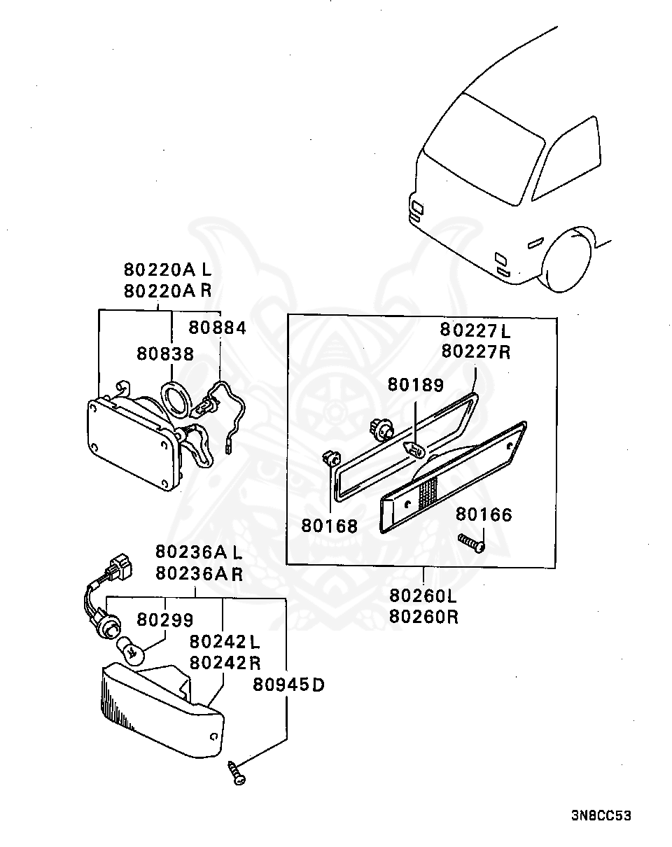 MS480002 - Mitsubishi - Grommet, Chassis Electricals - Nengun Performance