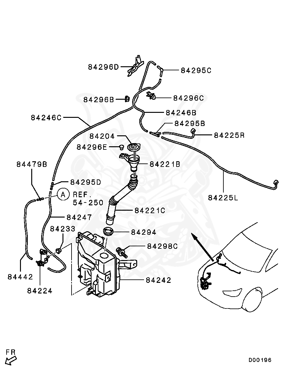 MR288150 - Mitsubishi - Clip, Splash Shield - Nengun Performance
