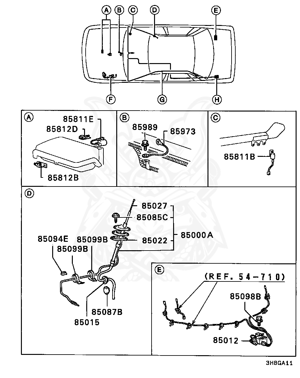 MS660185 - Mitsubishi - Plug, Antenna - Nengun Performance