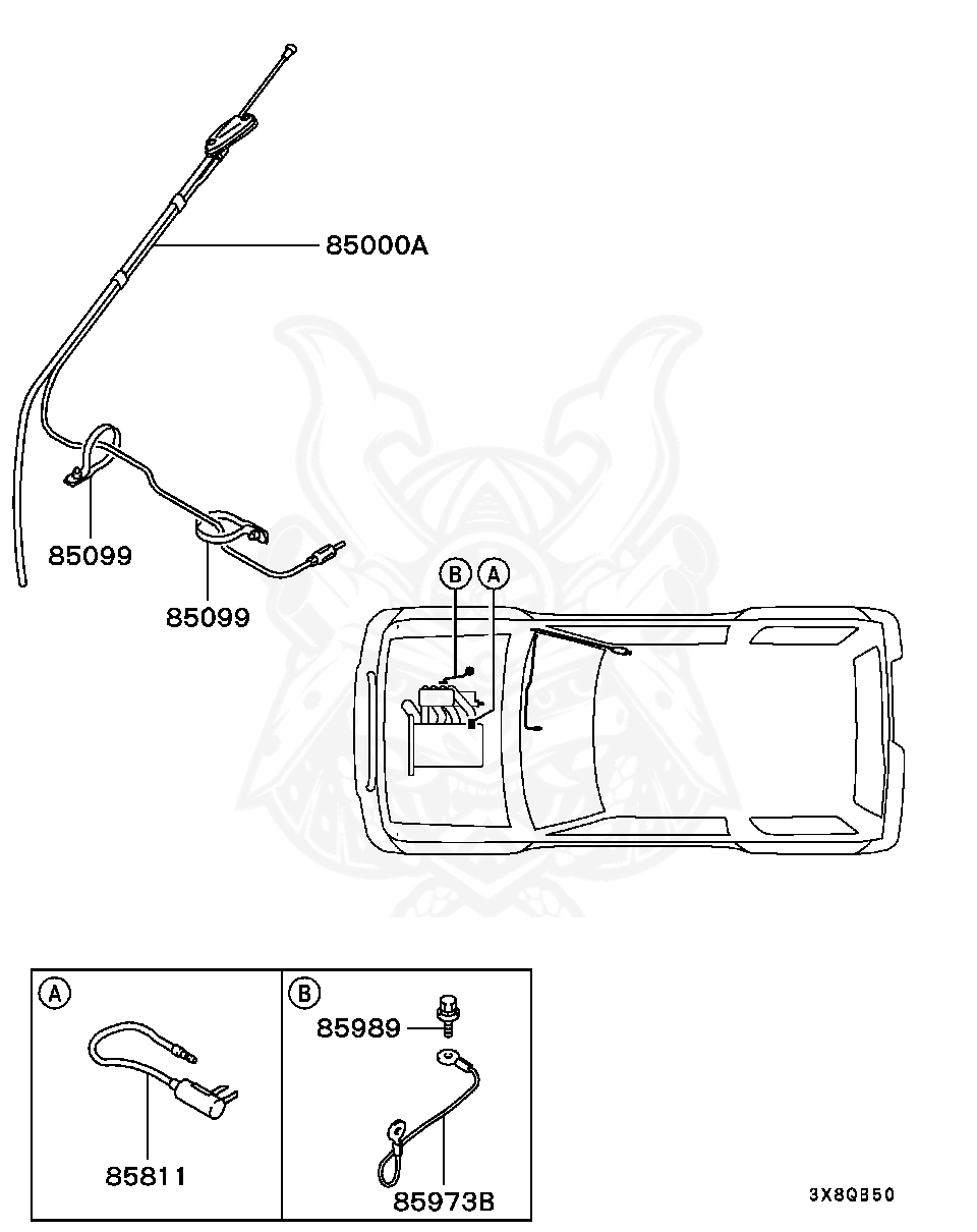 MB330946 - Mitsubishi - Bolt, Battery Wiring - Nengun Performance