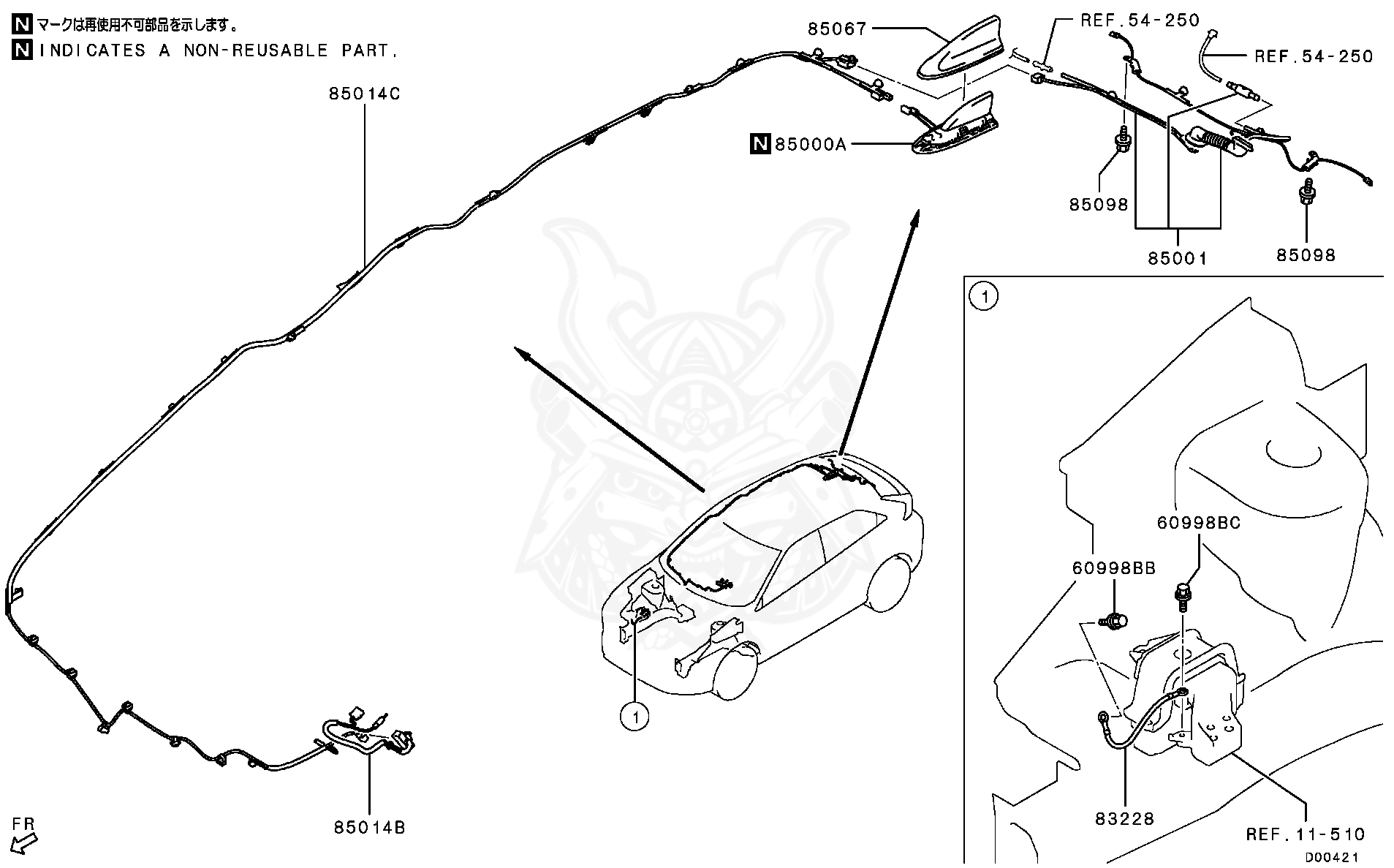 MF911333 - Mitsubishi - Bolt, Fr Axle Crossmember - Nengun Performance