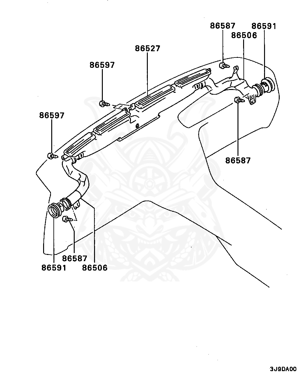 MF453031 - Mitsubishi - Screw, Rr Bumper - Nengun Performance