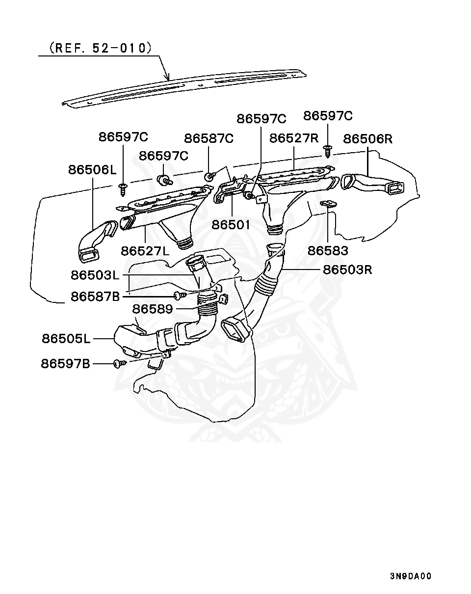 MF453031 - Mitsubishi - Screw, Rr Bumper - Nengun Performance
