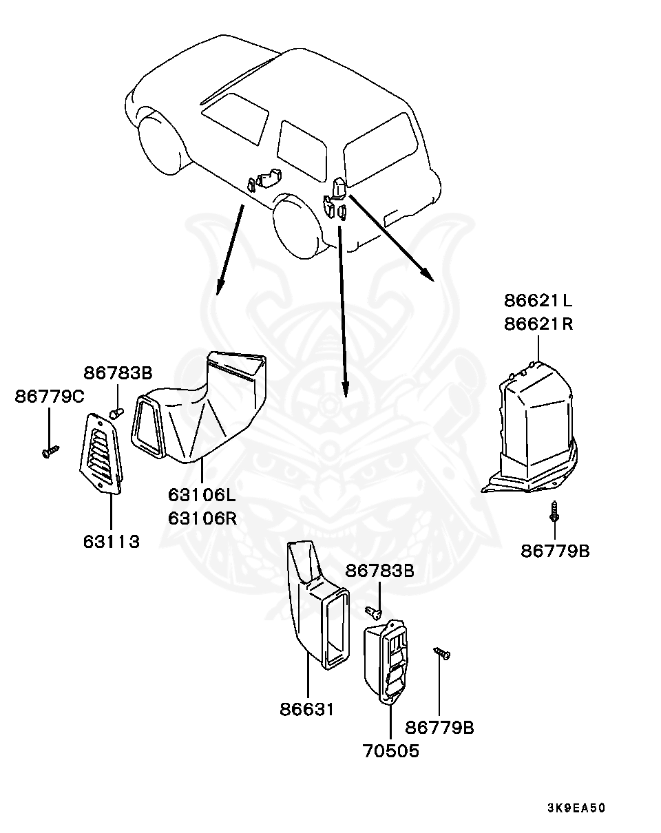 MB174347 - Mitsubishi - Grommet, Body Loose Panel - Nengun Performance