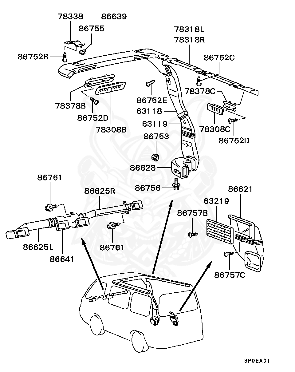 MB409438 - Mitsubishi - Screw, Meter Bezel - Nengun Performance