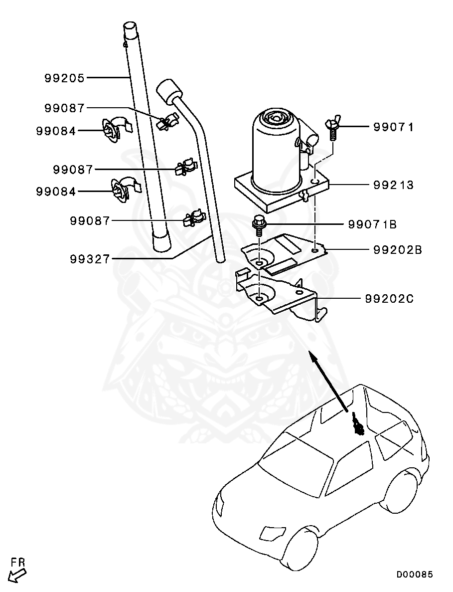 MU140017 - Mitsubishi - Bolt Front Suspension Stabilizer - Nengun ...