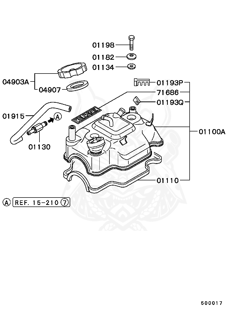 MD008784 - Mitsubishi - Eng Oil Filler Cap - Nengun Performance