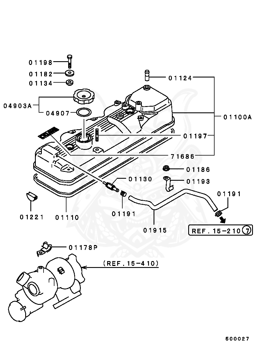 MD132156 - Mitsubishi - Rocker Cover Assy - Nengun Performance