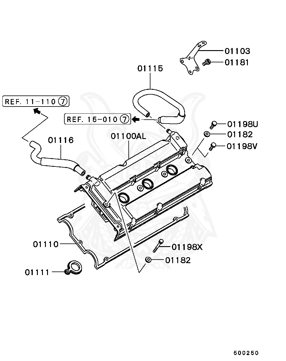 MD169784 - Mitsubishi - Washer, Rocker Cover - Nengun Performance