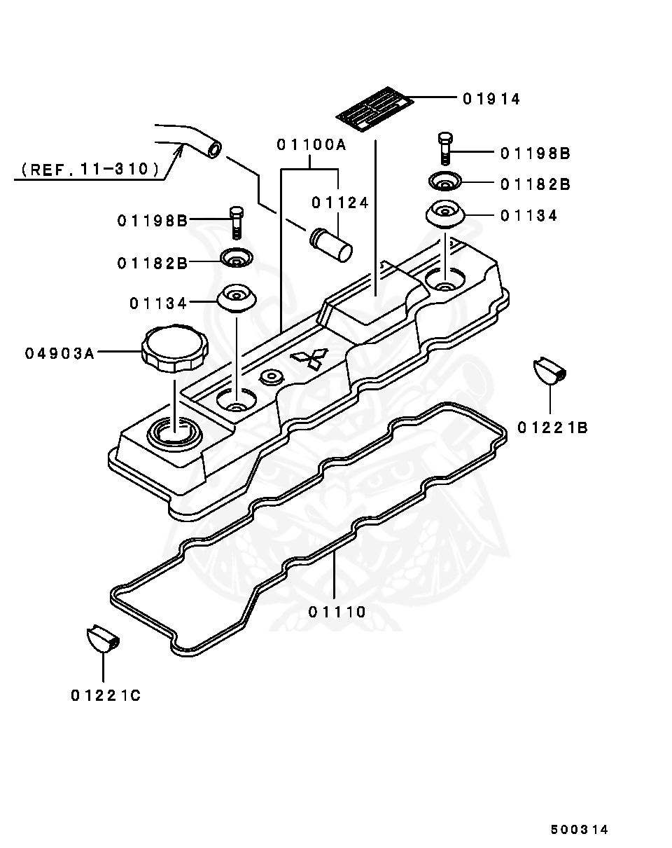 MB532373 - Mitsubishi - Bolt, Steering Column - Nengun Performance