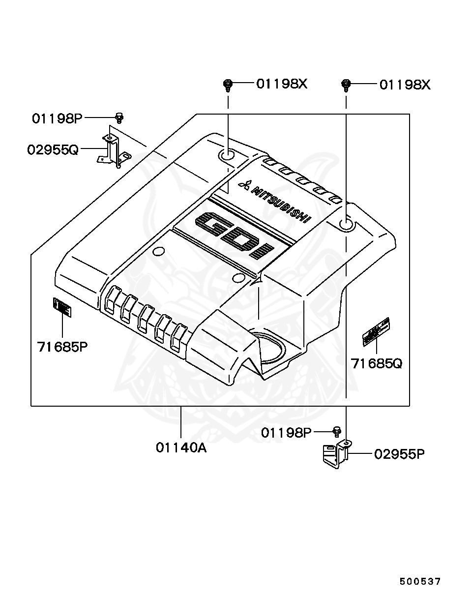 MD318212 - Mitsubishi - Bolt, Rocker Cover - Nengun Performance