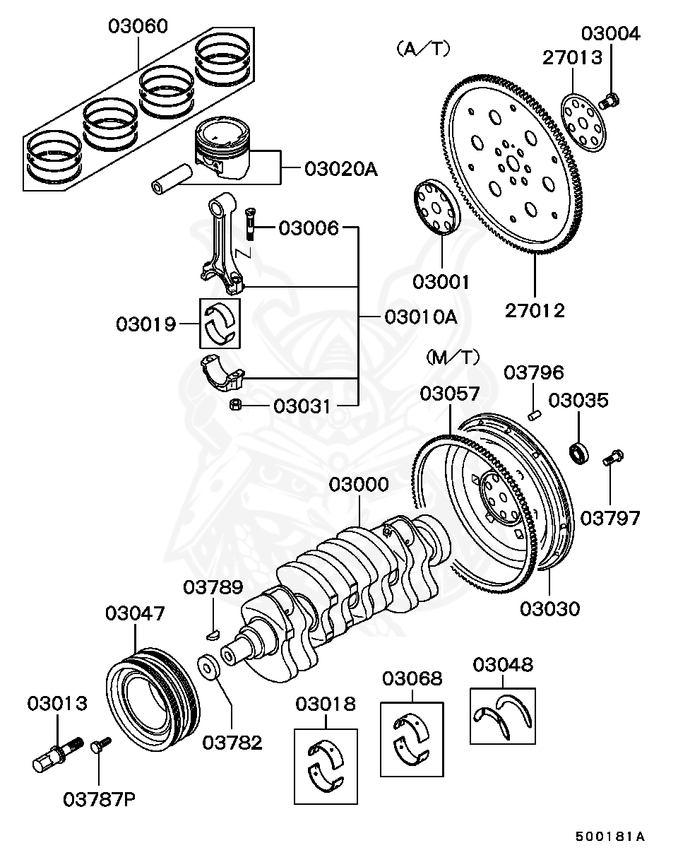 MD008959 - Mitsubishi - Key, Crankshaft - Nengun Performance