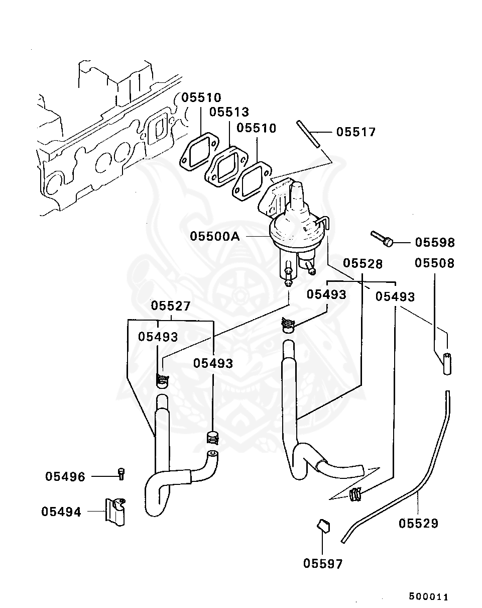 MS660236 - Mitsubishi - Clip, Cooling Water Line - Nengun Performance