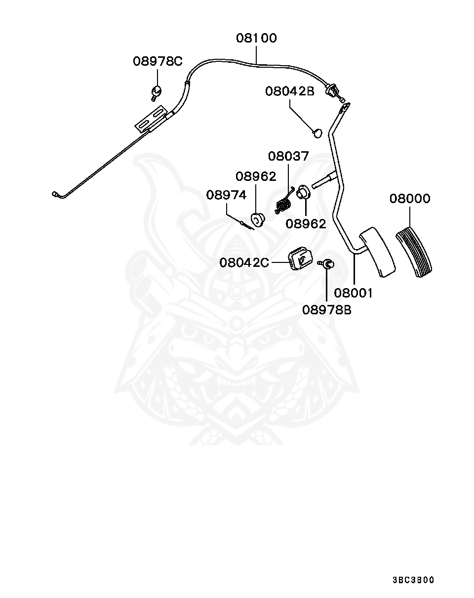 MB181266 - Mitsubishi - Pad, Accelerator Pedal - Nengun Performance