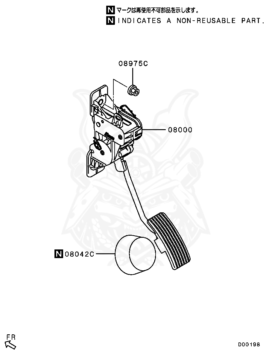 MU000310 - Mitsubishi - Nut, ABS Equip - Nengun Performance