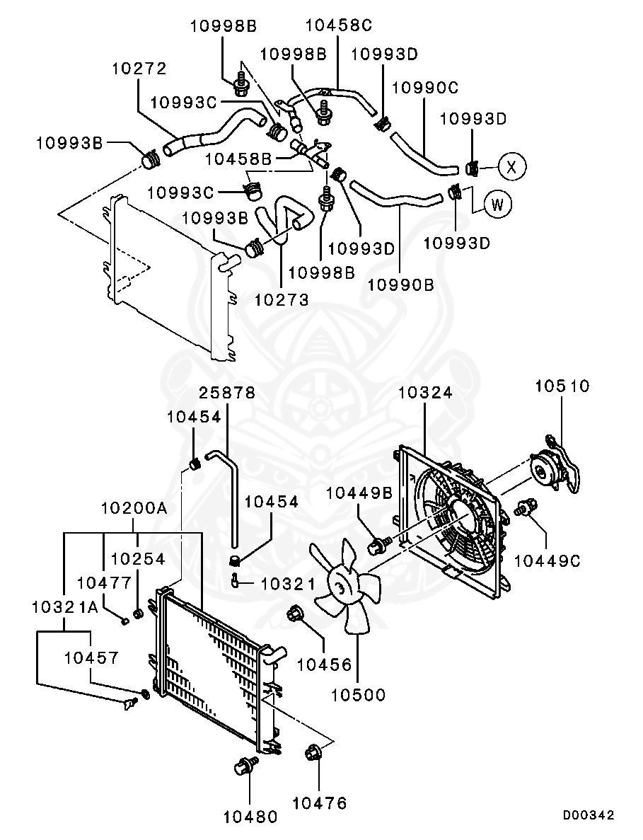 MR179933 - Mitsubishi - Plug Assy, Radiator - Nengun Performance