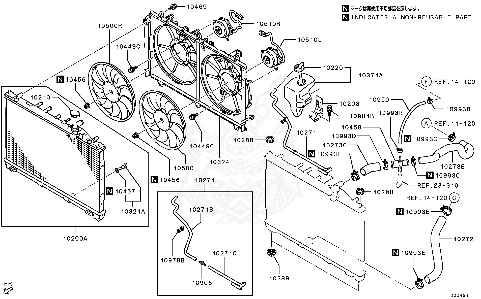 MR241073 - Mitsubishi - Cap, Radiator Condenser Tank - Nengun Performance