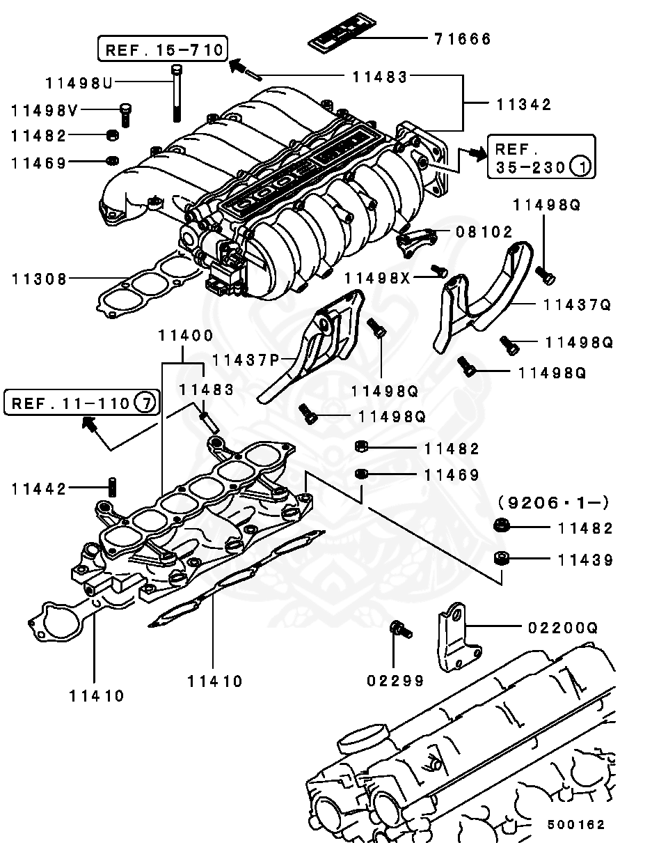 MD108999 - Mitsubishi - Nipple, Inlet Manifold - Nengun Performance