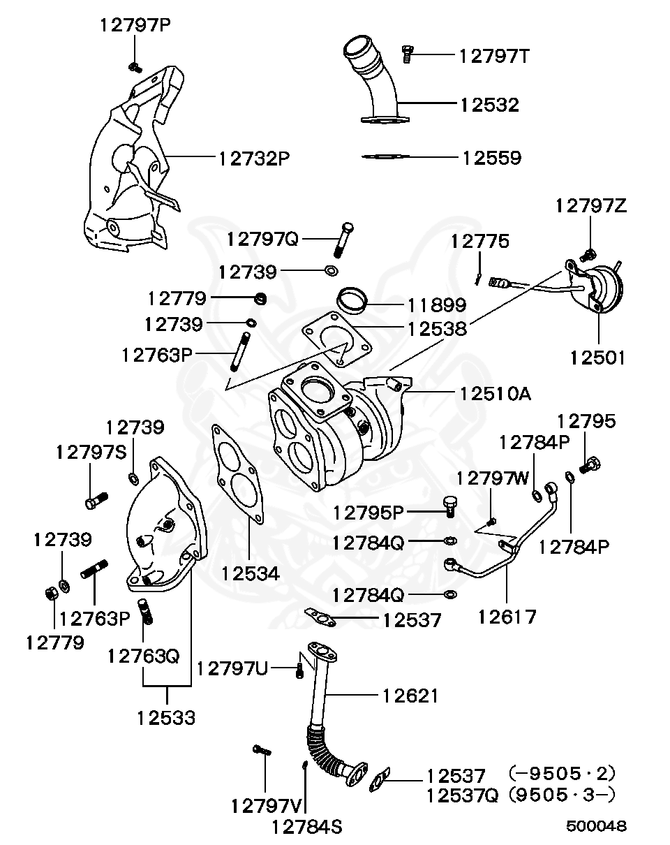 MF660064 - Mitsubishi - Gasket, Surge Tank Air Temperature Sensor ...