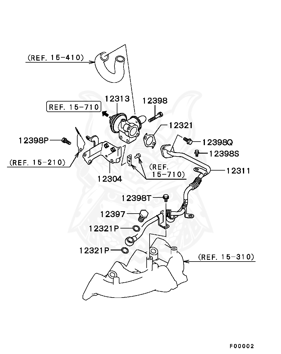 MF140226 - Mitsubishi - Bolt, Secondary Air Supply - Nengun Performance