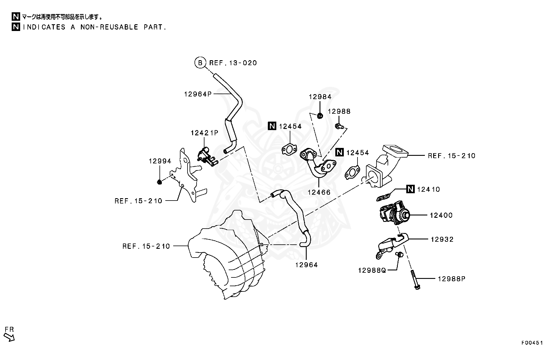 MF911333 - Mitsubishi - Bolt, Fr Axle Crossmember - Nengun Performance