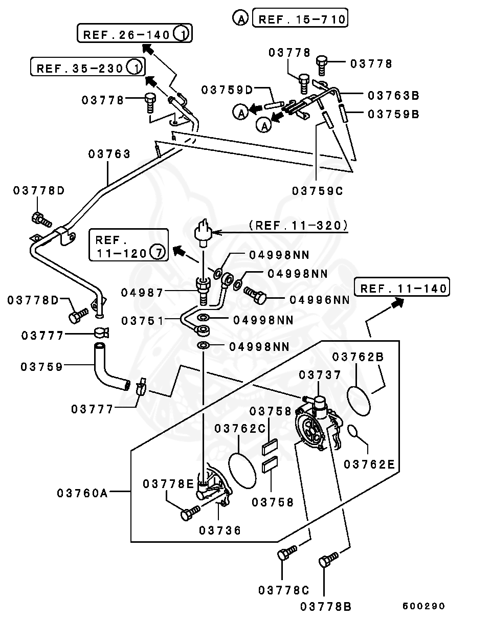MF650102 - Mitsubishi - Eyebolt, T / C - Nengun Performance