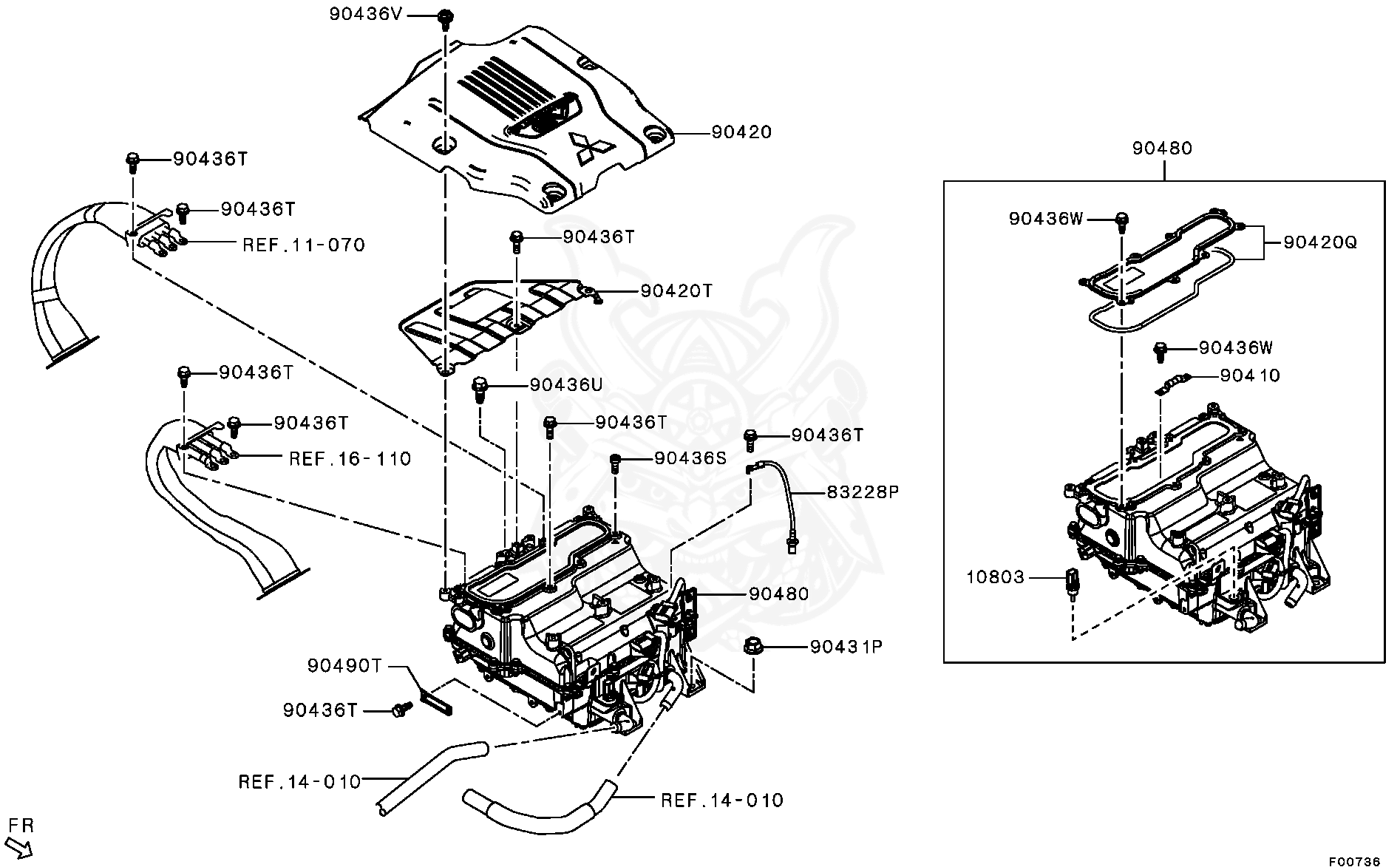 1308A012 - Mitsubishi - Sensor Unit, Water Temperature - Nengun Performance