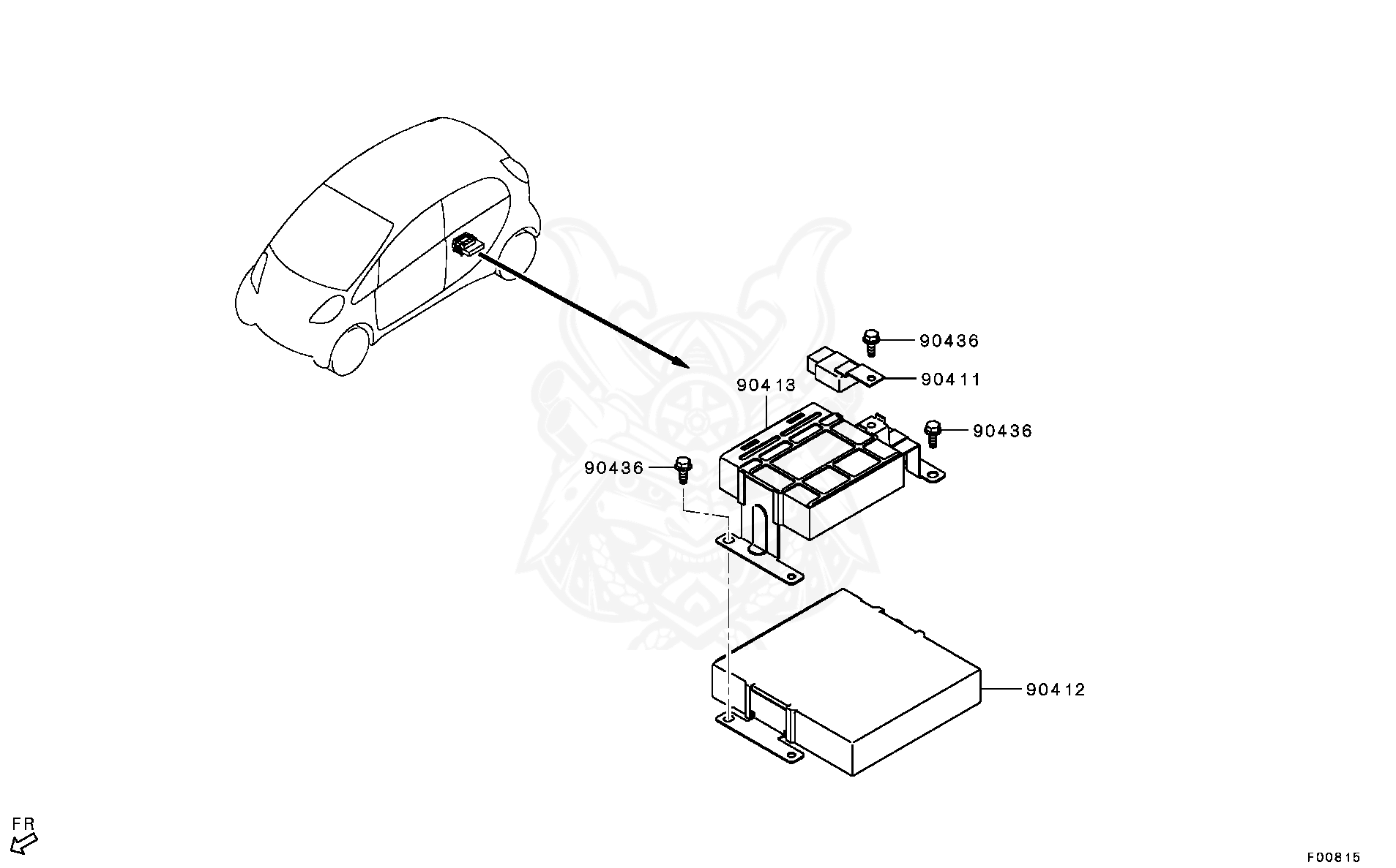 MF911145 - Mitsubishi - Bolt, Chassis Wiring - Nengun Performance