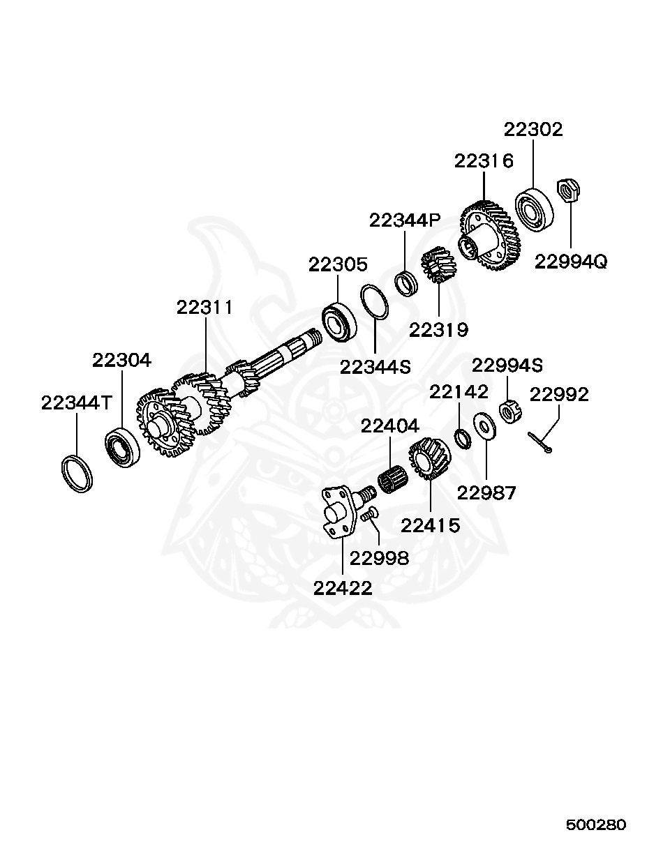 MF472085 - Mitsubishi - Pin, Fr Axle - Nengun Performance
