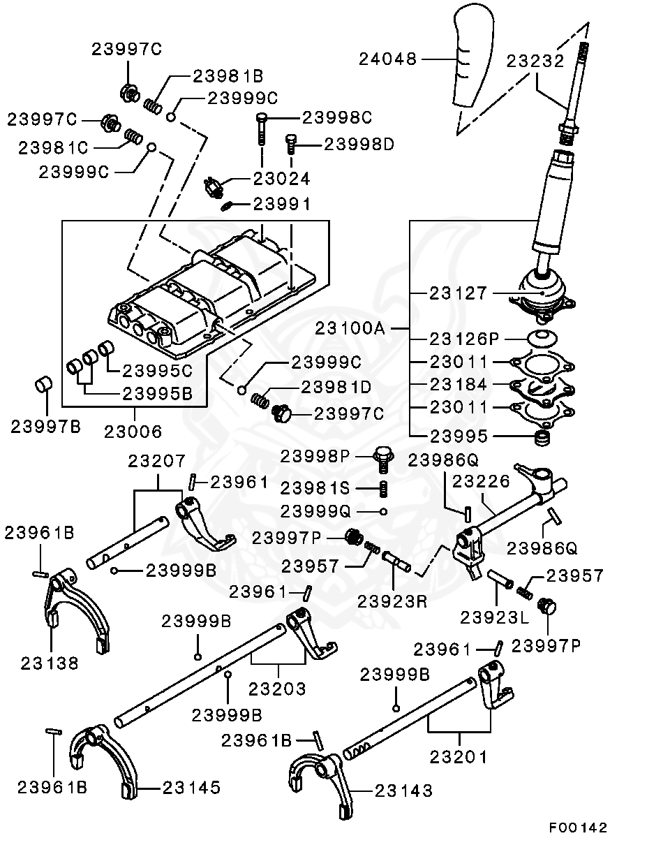 ME581152 - Mitsubishi - Bushing, M / T Clutch Control Equip - Nengun ...