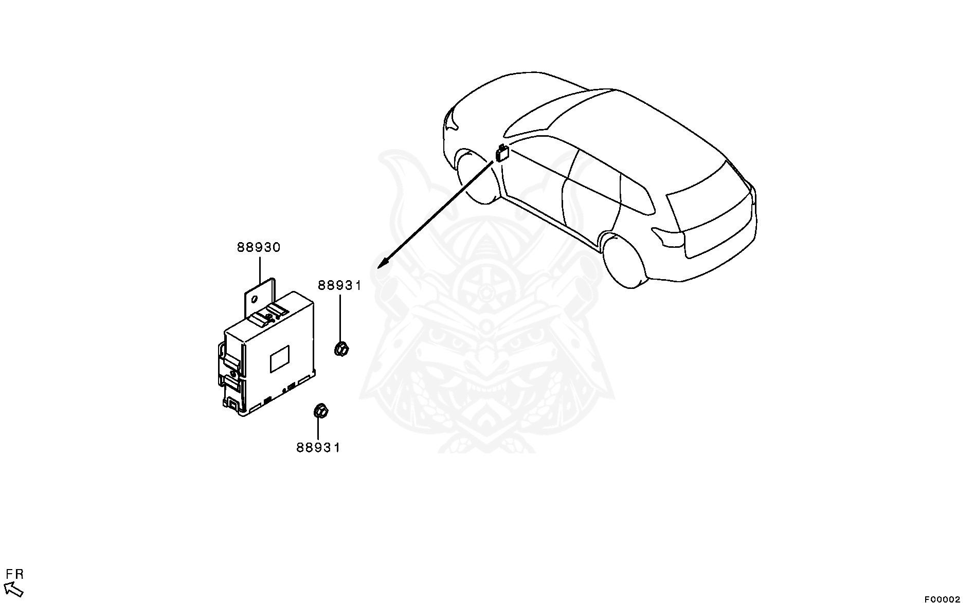 MU000310 - Mitsubishi - Nut, ABS Equip - Nengun Performance