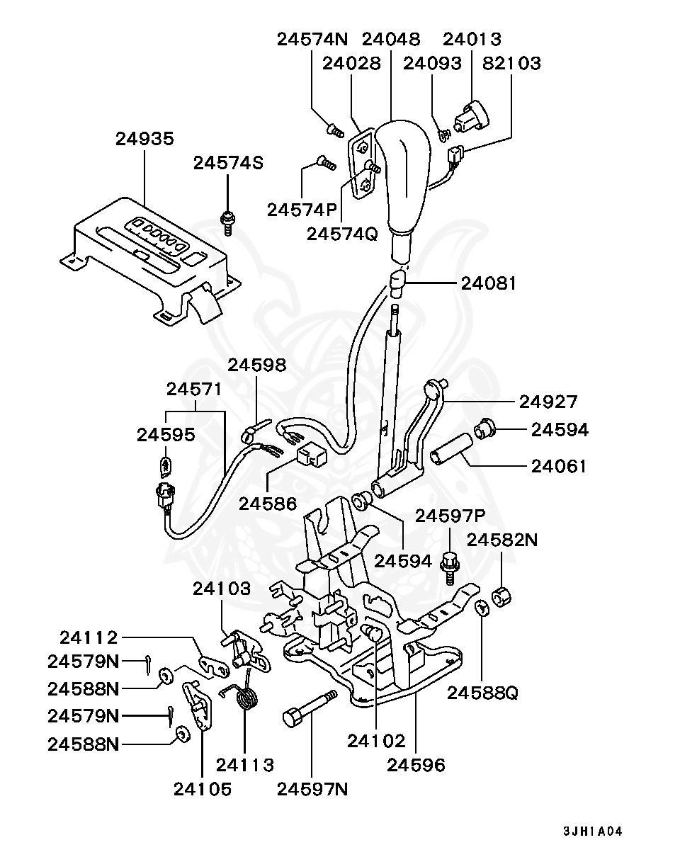 MB580253 - Mitsubishi - Bushing, Gearshift Link - Nengun Performance