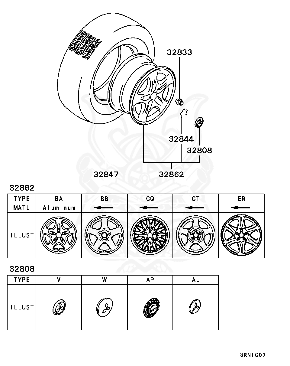 MR455707 - Mitsubishi - Nut, Wheel - Nengun Performance