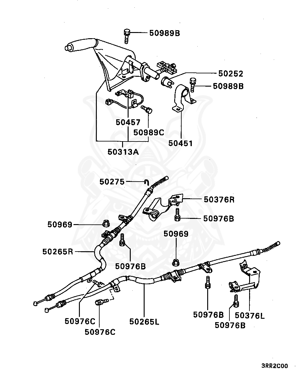 MB520849 - Mitsubishi - Clip, Parking Brake Cable - Nengun Performance