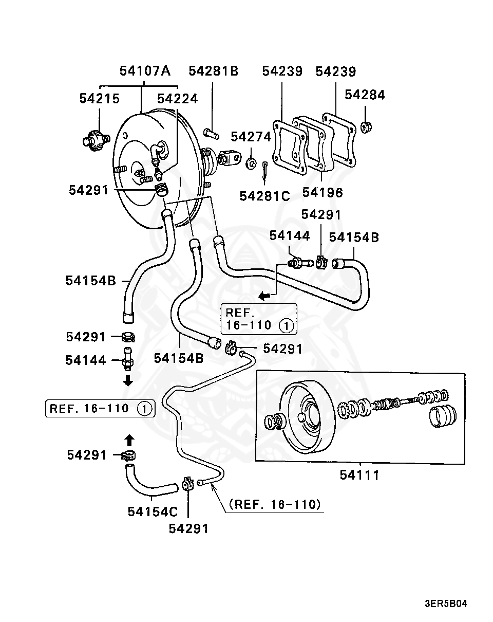 MB238089 - Mitsubishi - Seal, Brake Booster Body - Nengun Performance