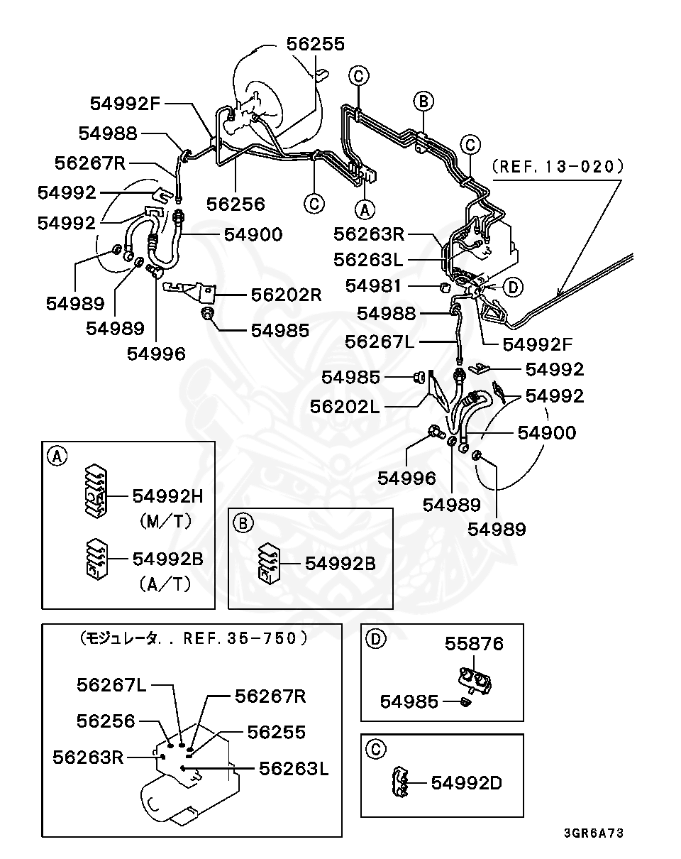 MA431825 - Mitsubishi - Clip, Brake Fluid Line - Nengun Performance