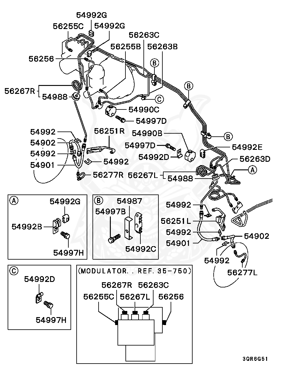 MA431825 - Mitsubishi - Clip, Brake Fluid Line - Nengun Performance