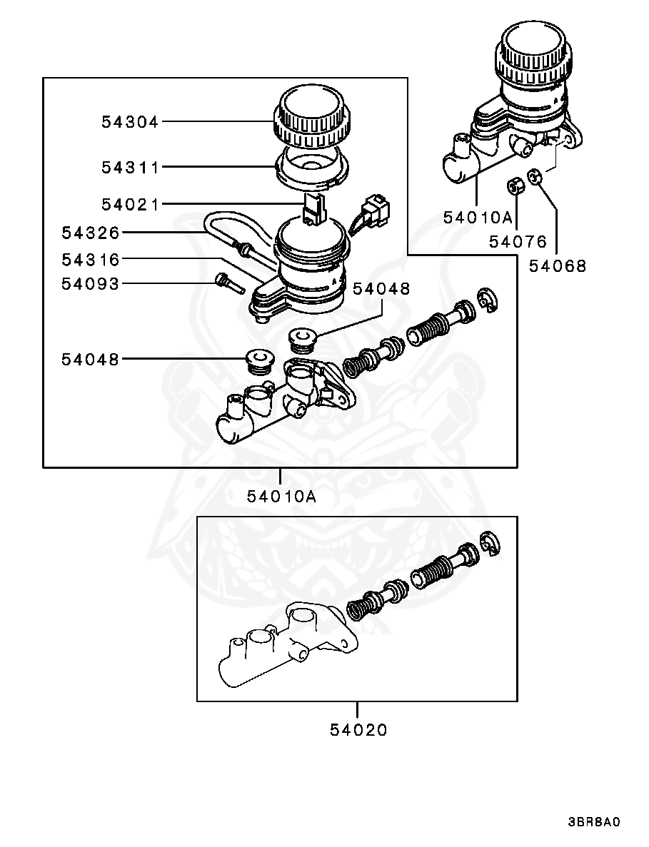 MB238309 - Mitsubishi - Seal, Brake M / Cyl To Fluid Reservoir - Nengun ...