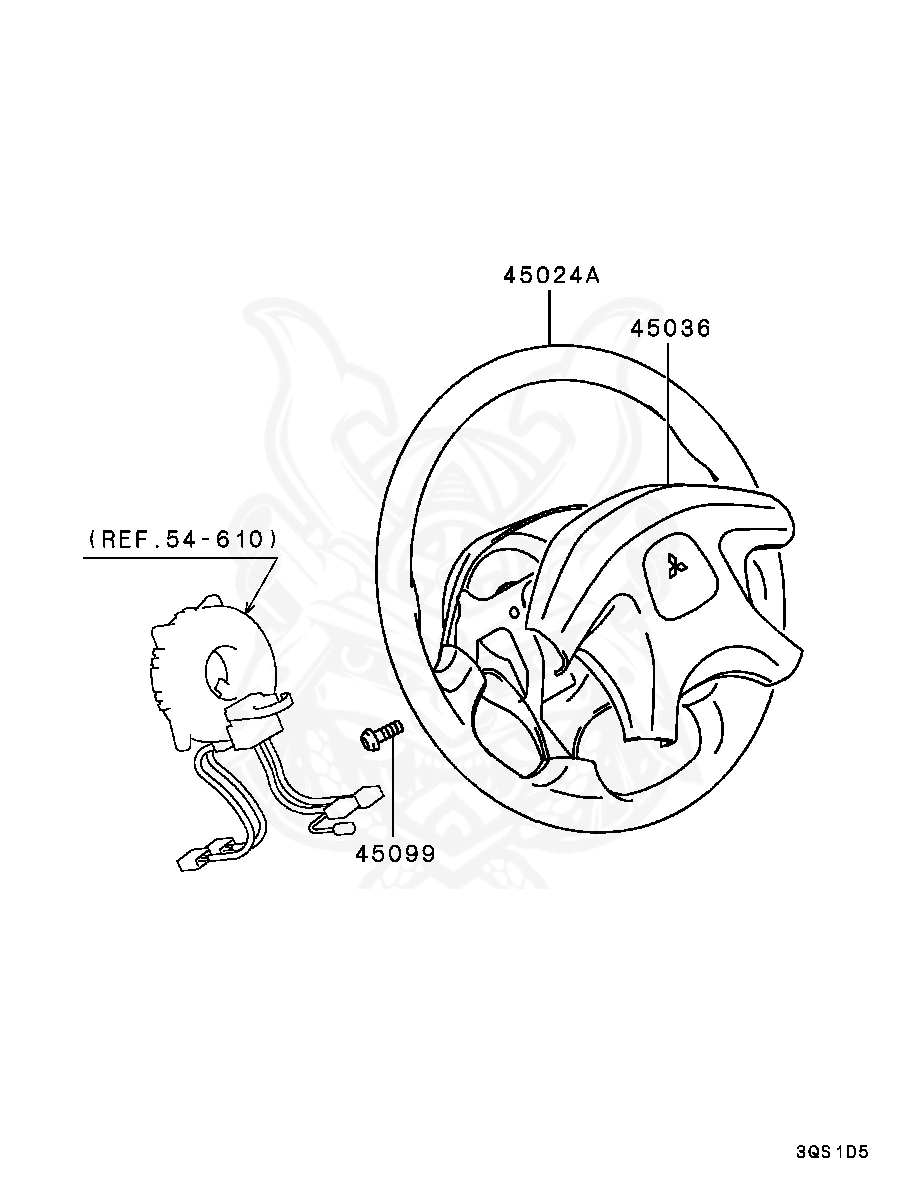 MR249547 - Mitsubishi - Screw, Steering Wheel - Nengun Performance